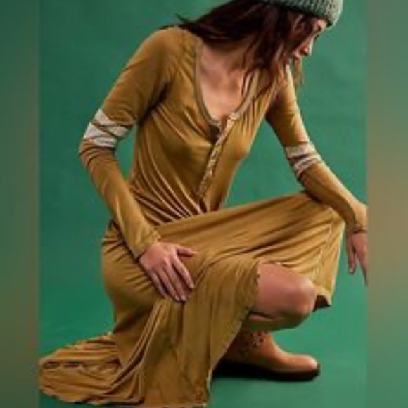 Free People | Dresses | Free People Just Like Heaven Henley Dress ...